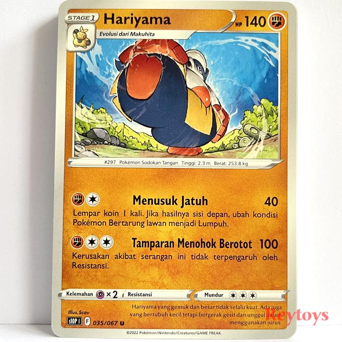 Jual Pokemon Indonesia S10P Penyulap Ruang - 035 Hariyama - Jakarta Utara - ReyToys | Tokopedia