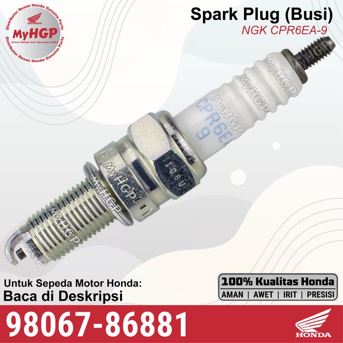 Jual 98067-86881 NGK CPR6EA9 Nickel Busi Kemasan AHM Karisma Supra-X ...