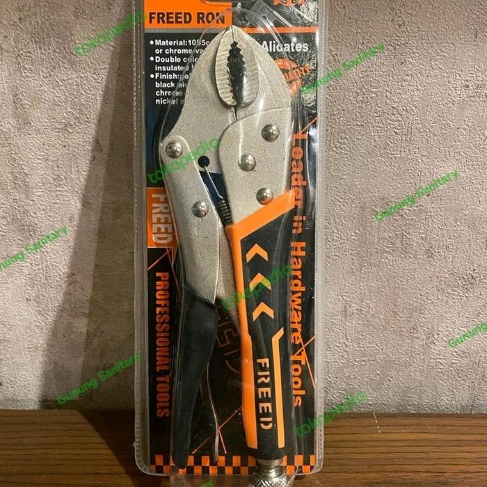 Jual Tang buaya gagang karet FREED 10 INCH / tang jepit 10 inchi FREED ...