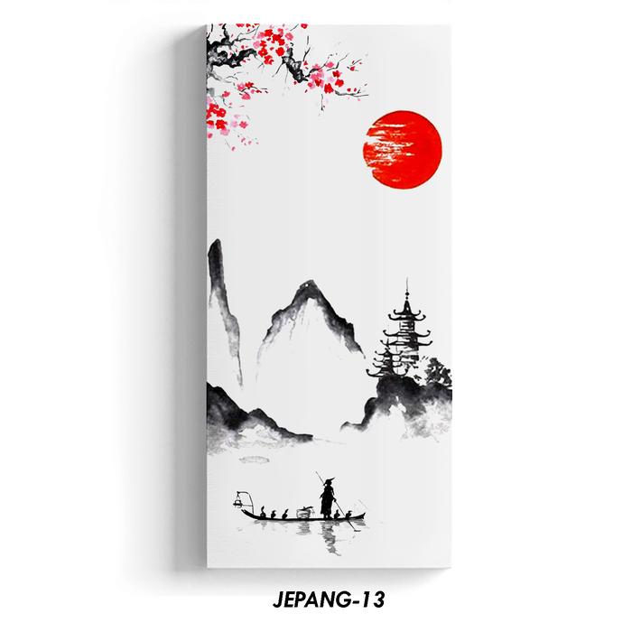 Jual Hiasan Dinding lukisan Jepang dekorasi Bunga Sakura japanese art ...