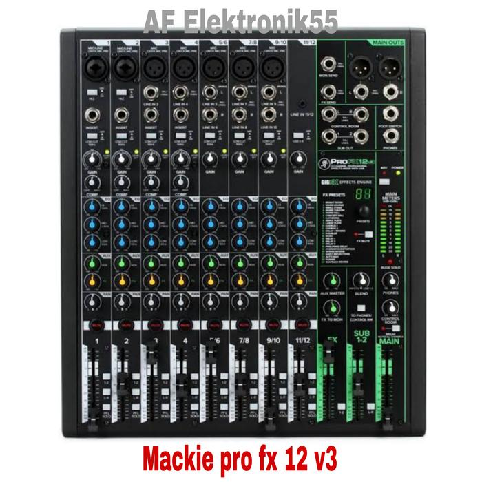 Jual Mixer Mackie PRO FX 12 V3 Original Garansi Resmi - Jakarta Barat ...