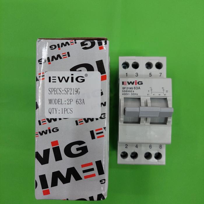 Jual cos change over switch ohm saklar EWIG 2p 63a 2x63a phase 63a ...