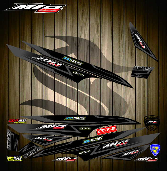 Jual STRIPING\STICKER VARIASI MOTOR YAMAHA MIO SMILE\OLD RACING19 - Kab ...