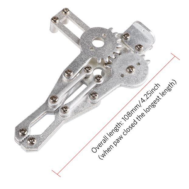 Jual 1Axis Metal Gripper Robot Mechanical Arm Manipulator Claw Capit ...