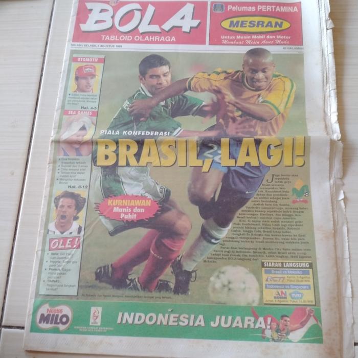 Jual Tabloid BOLA No.924 Agu 1999 ZE ROBERTO RAFAEL MARQUEZ - Kota ...
