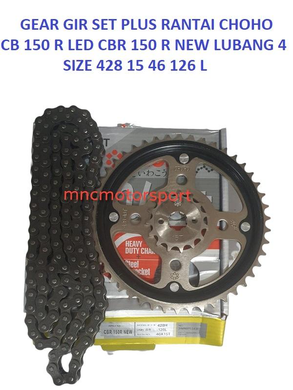 Jual GEARSET GIRSET GEAR GIR SET CHOHO LUBANG 4 CB 150 R LED CBR 150 R ...