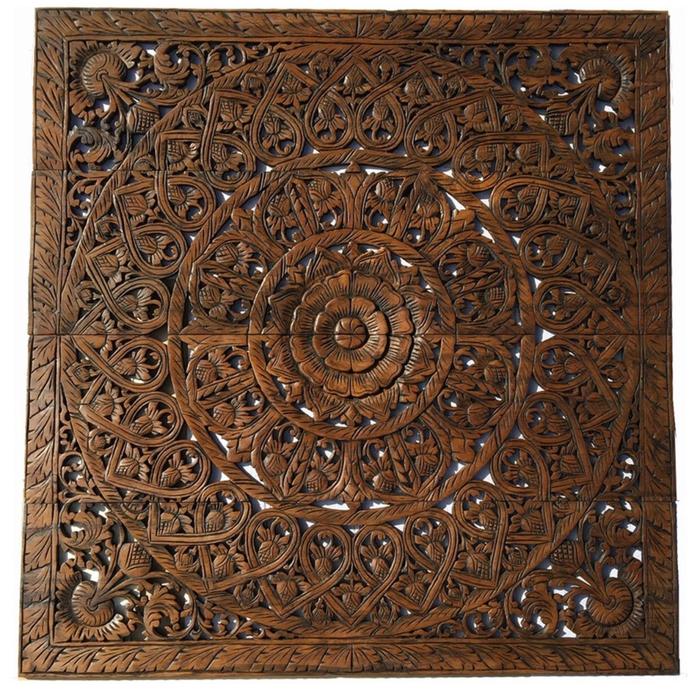 Jual panel hiasan dinding ukiran khas bali kayu jati vintage antik kuno ...