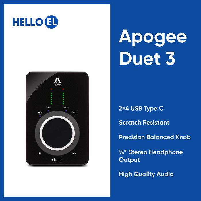 Jual Apogee Duet 3 Duet3 USB-C 2X4 DSP Audio Interface - Kota Tangerang Selatan - Hello El ...