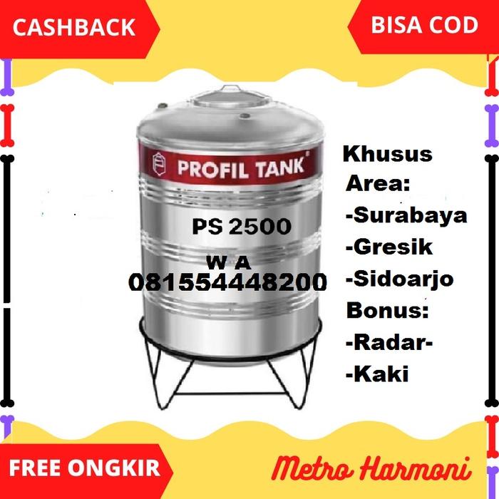 Jual Profil Tank Stainless PS 2500 Tandon Air 2000 Liter + FREE KAKI ...