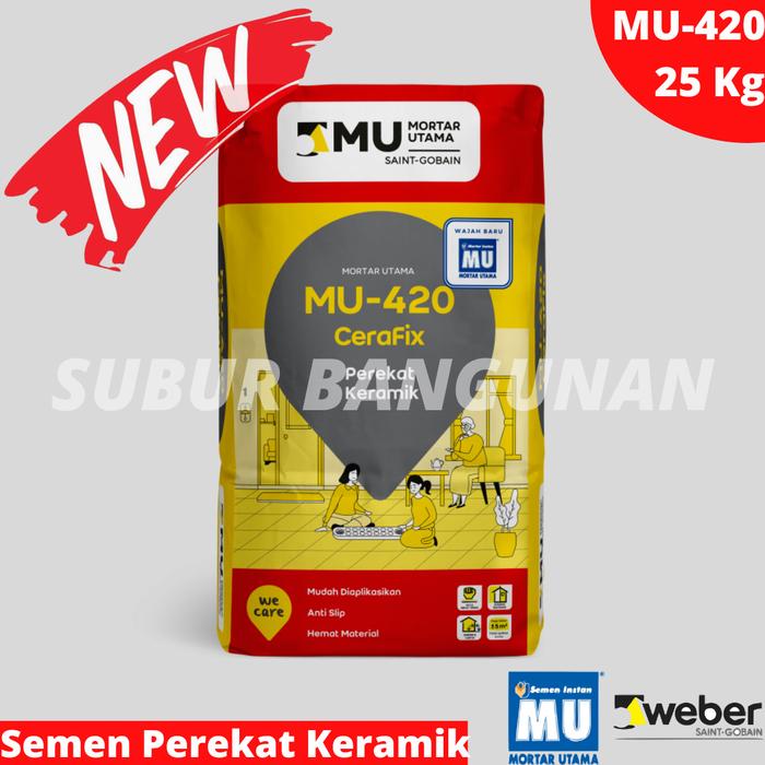 Jual MU420 Mortar Utama MU 420 Cerafix Perekat Keramik 25 Kg MU-420 ...