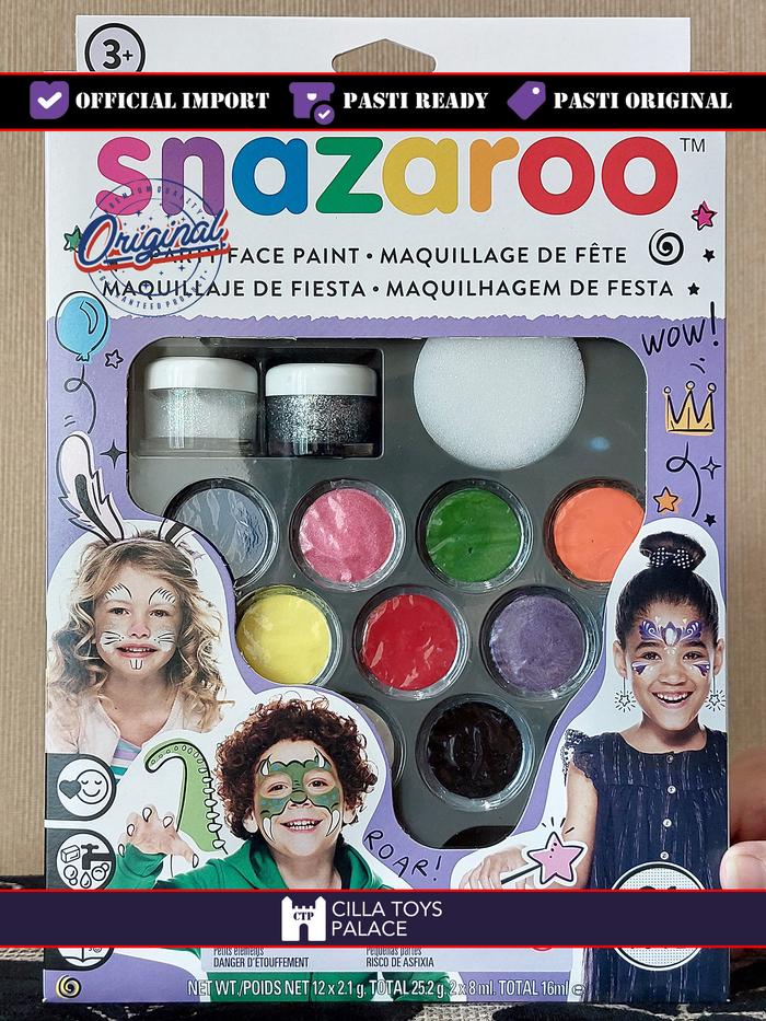 Jual Cat Muka Snazaroo Palette Kit Face Body Paint Color Set - Ultimate ...