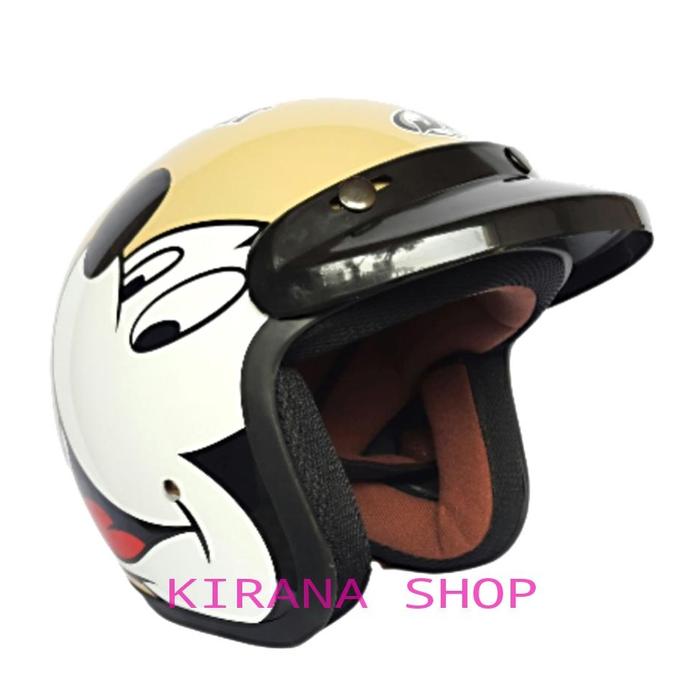 Jual Helm Bogo Dewasa | Helm Bogo Full Cat Gambar Mickey Mouse Star ...