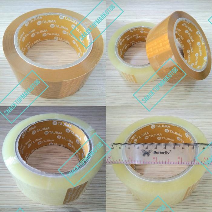 Jual Lakban Bening Coklat 2 Inch (45mm) 100 Yards Tajima Yellow Core ...