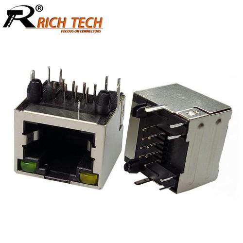 Jual Soket female RJ45 8pin LAN UTP Ethernet socket RJ 45 metal ...