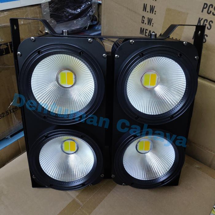 Jual Fresnel Minibrute 4mata Warm White 2in1 4x100W Lampu Panggung ...