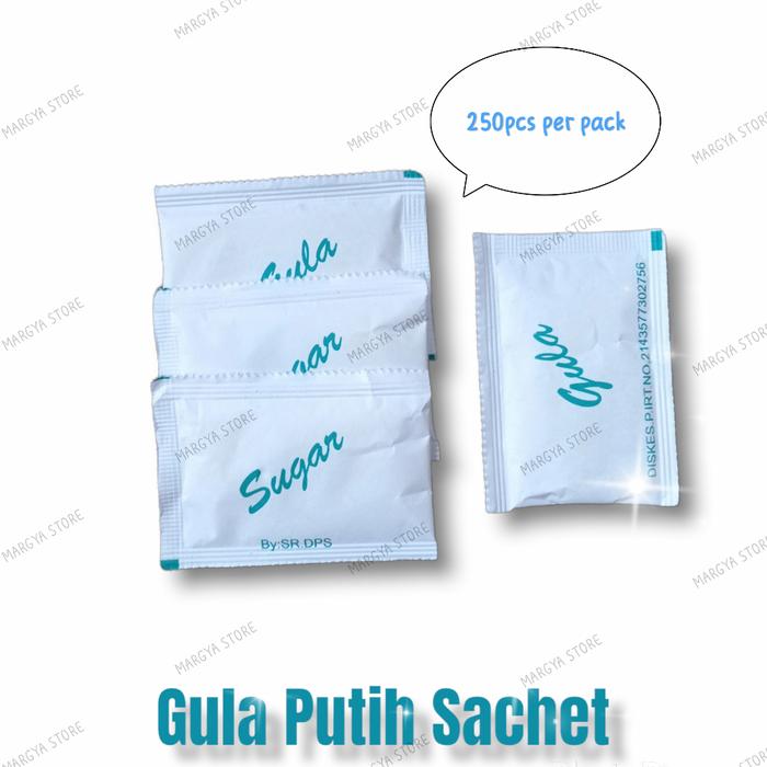 Jual gula sachet 250 pcs/Gula saset hotel/gula sachet/white sugar ...