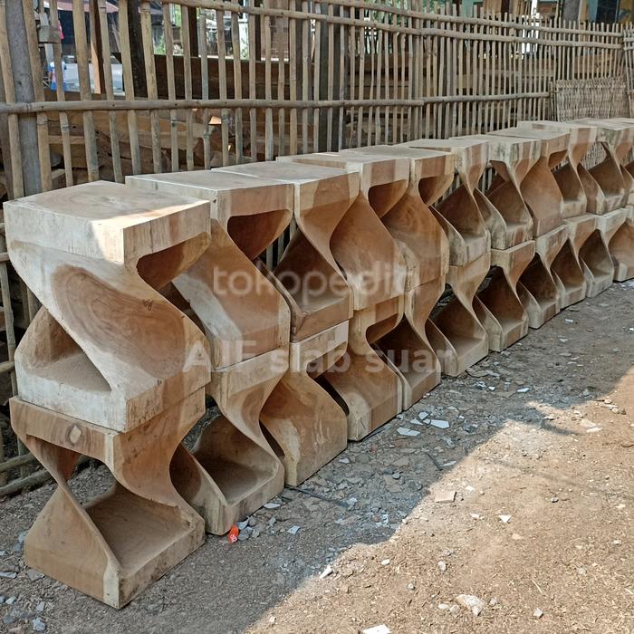 Jual stool suar wood - Kab. Jepara - AJF slab suar | Tokopedia