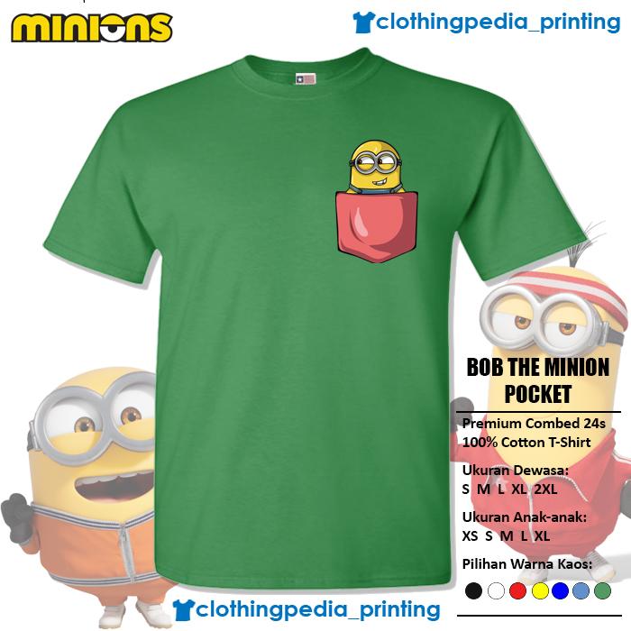 Jual Kaos Bob the Minion Pocket Baju Saku Minions the Rise of Gru T ...