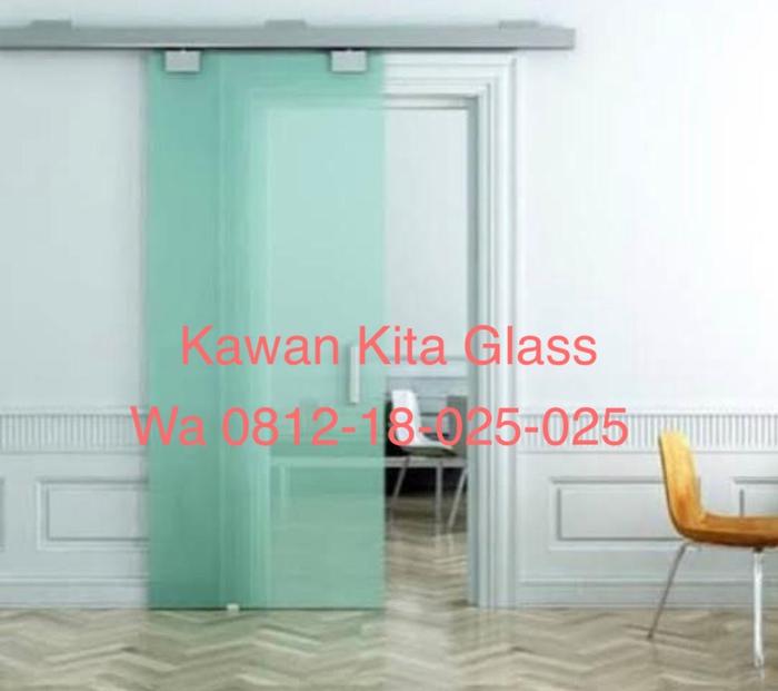 Jual Pintu Kaca sliding frameless 12 mm clear tempered - Jakarta Timur ...
