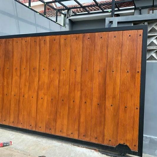 Jual Pagar sleding grc minimalis motif kayu pager - Kota Bekasi ...
