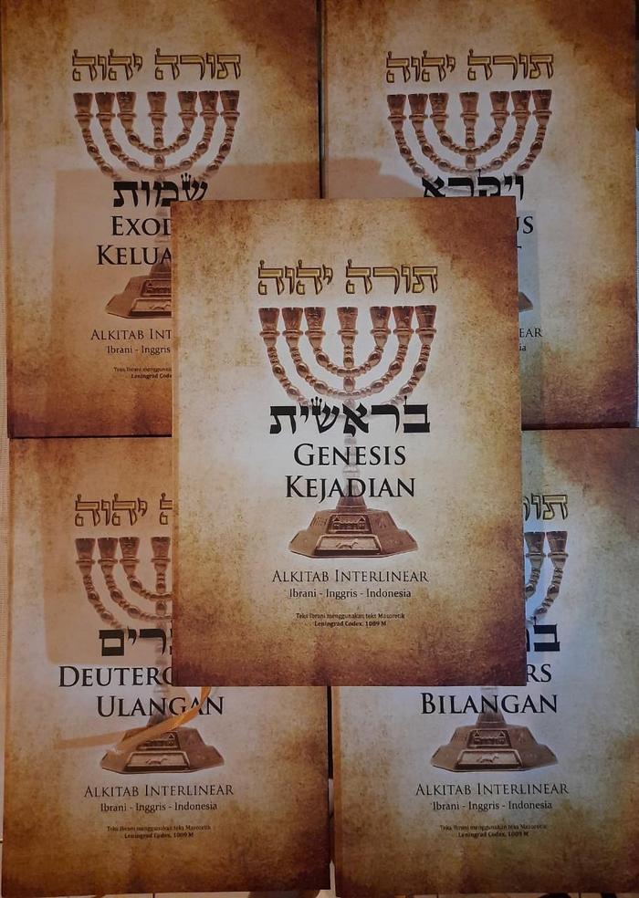 Jual 5 Kitab TORAH Interlinear: Ibrani - Inggris - Indonesia - Kota ...
