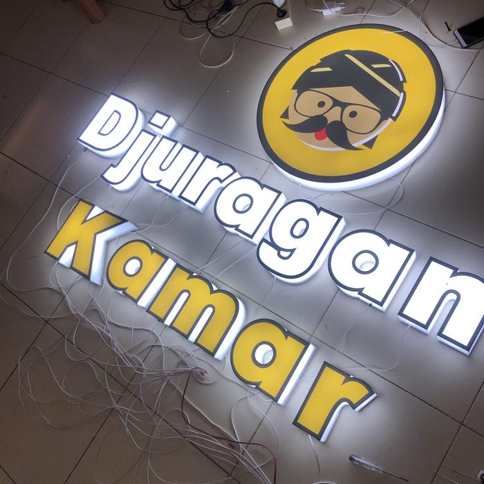 Jual Huruf Timbul 3D Akrilik / Acrylic Led Nyala Uk. 30 cm | Warna ...