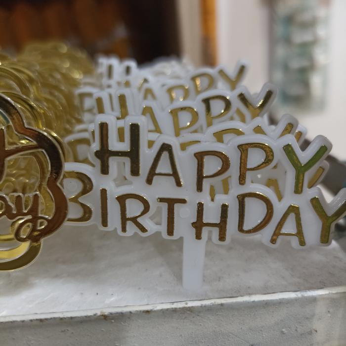 Jual topper mini happy birthday - tulisan hbd - Kota Palembang - Toko ...