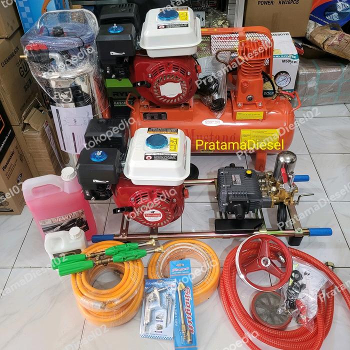 Jual Paket Steam Cuci Motor +Kompresor 1/4 Mustang +Tabung Salju Komplit - Kab. Bekasi ...