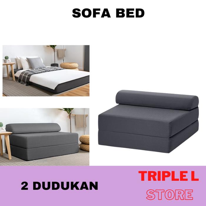 Jual Sofa Bed Sofa Lipat 2 Dudukan Sofa Tempat Tidur Lebar 120 cm ...