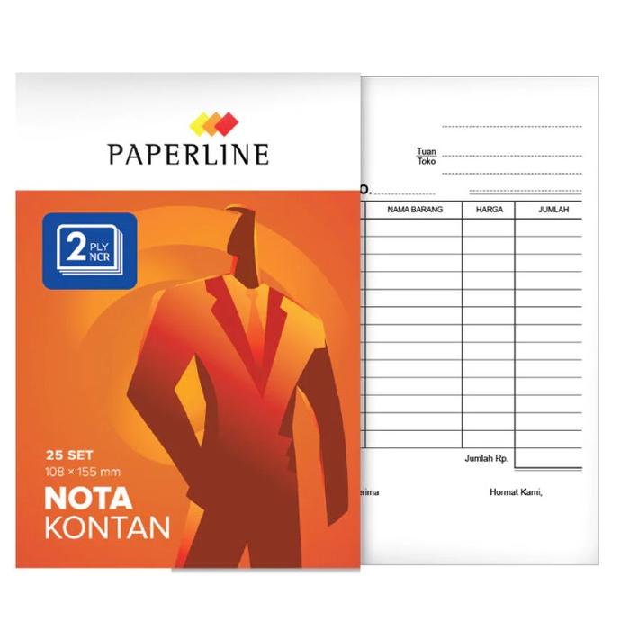 Jual Nota Kontan Kecil 2 Ply Ncr Paperline (kelipatan 10 Buku) Di ...