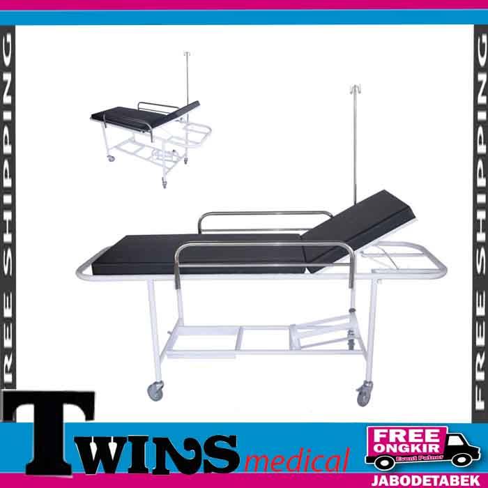 Jual Brankar Pasien Komplit Powder Coating | Brangkar Tandu Dorong ...