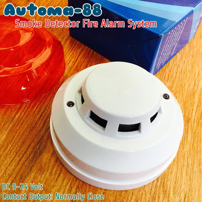 Jual Smoke Detector 4 wire NC Normally Closed DC 12V 24V Fire Alarm ...