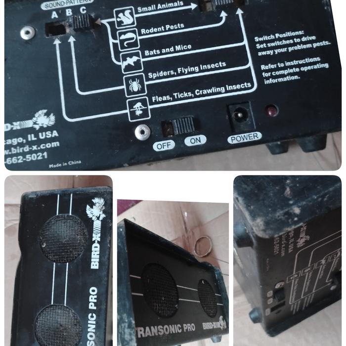 Jual transonic pro BIRD-X pengusir binatang kecil kecoa tikus kelelawar ...