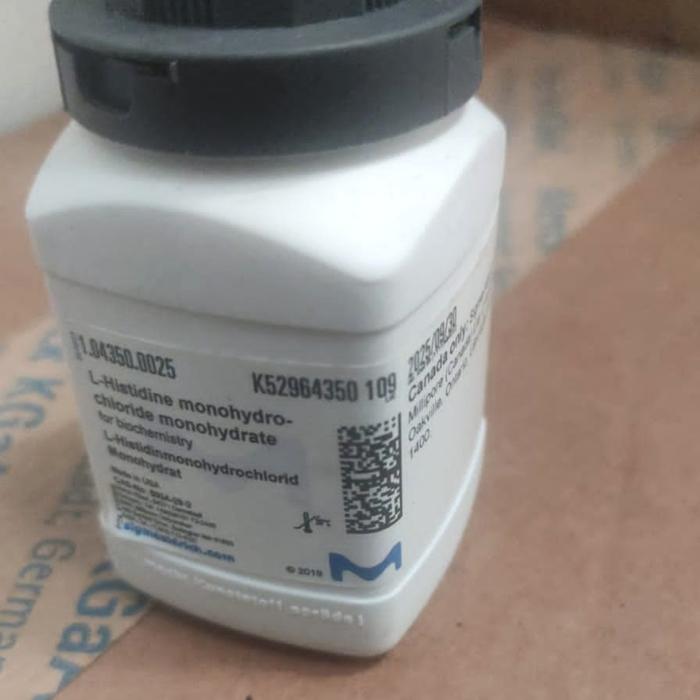Jual L-HISTIDINE MONOHYDROCHLORIDE MONOHYDRAT 25 gram 1.04350.0025 ...