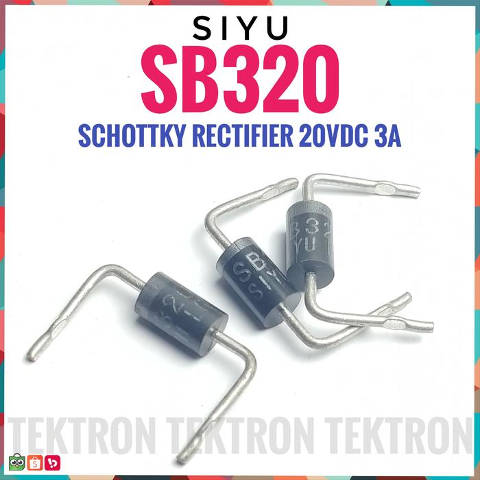 Jual SIYU SB320 Diode Schottky Rectifier 3A 20VDC Dioda Switching Asli ...