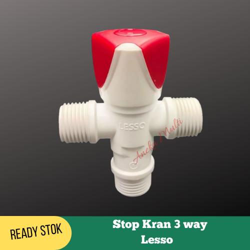 Jual stop valve Keran Kran Shower Toilet Cebok plastik 3 way WP01205 ...