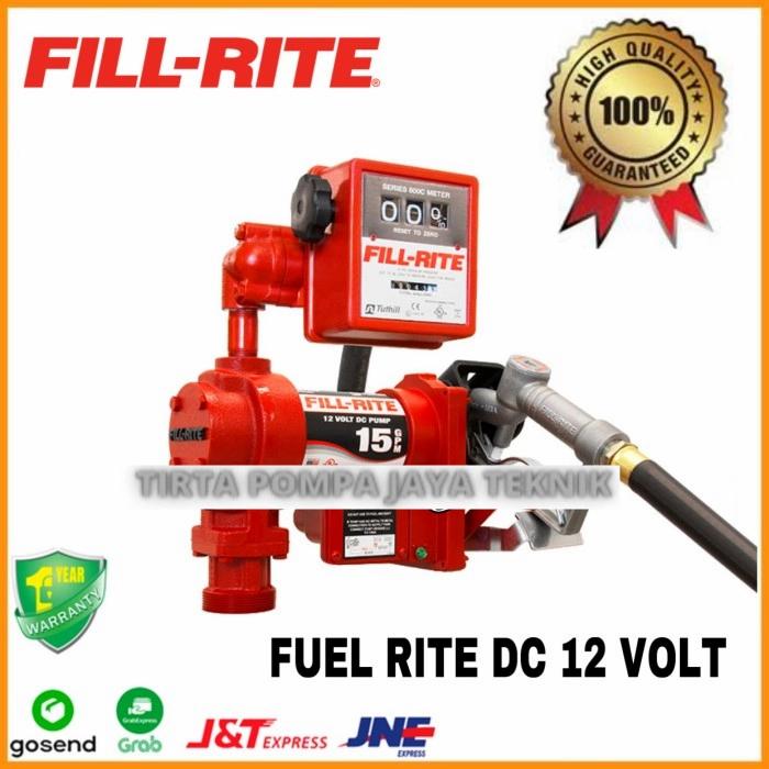 Jual Pompa Bensin Fuel Rite DC 12 V Pompa BBM Solar Dan Oli+Flow Meter ...