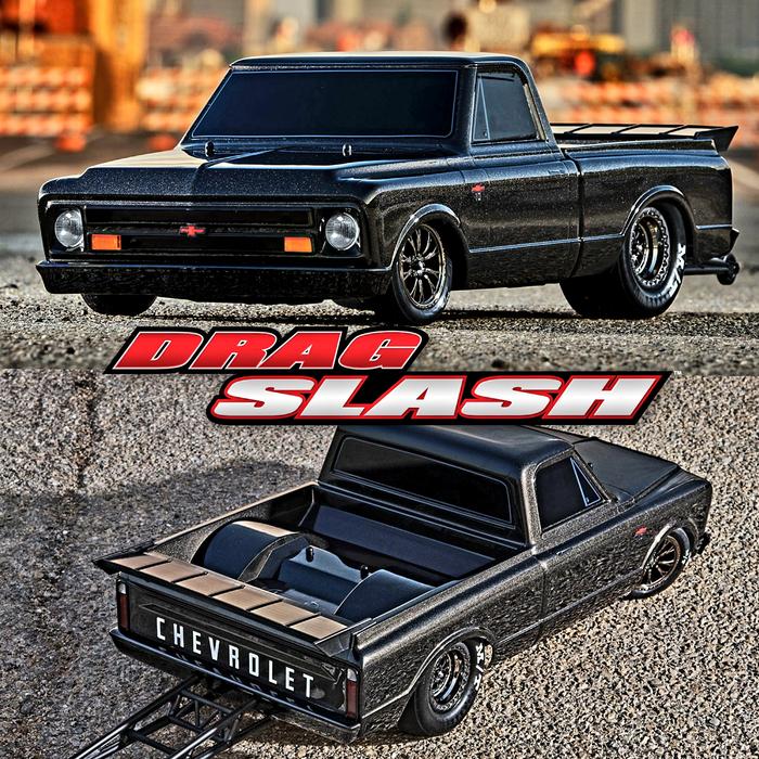 Jual Traxxas Drag Slash 1/10 2WD RTR w/ 1967 Chevrolet C10 Body - Black ...