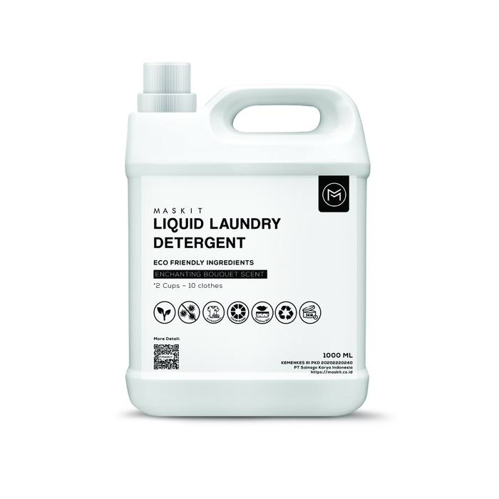 Promo Deterjen Cair Laundry Detergent Maskit 1L Ramah Lingkungan - Kota ...