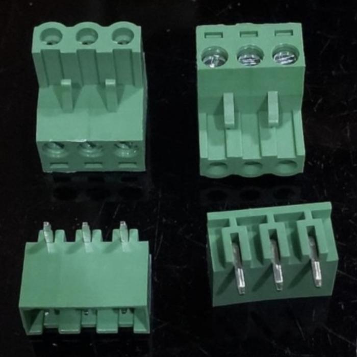 Jual Terminal Block 3pin siku terminal tekuk hijau 3pin 3p 3 p ZH2EDG ...