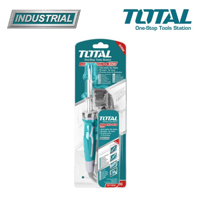 Jual TOTAL SOLDER LISTRIK LURUS ELECTRIC SOLDERING IRON 60W TET1606 ...