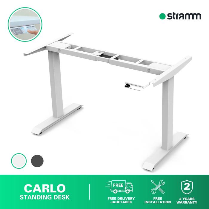Promo Frame Electric Standing Desk Stramm Carlo SF Working Gaming Desk ...