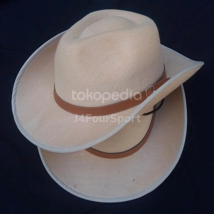 Jual Topi Koboi Koboy Cowboy - Krem - Kota Bandung - JFourSport | Tokopedia