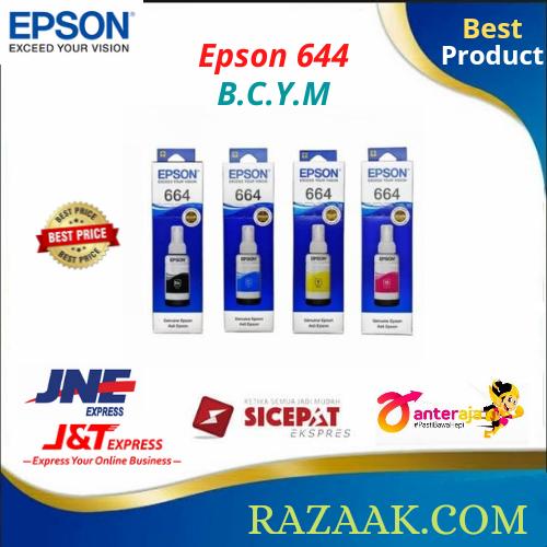 Jual Paket Tinta Epson 644 ( Black+Color ) 4 Warna Tinta Epson 1 SET ...