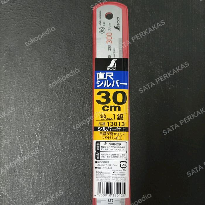 Jual Shinwa Penggaris 30 cm Stainless Steel Rule Hard Chrome JIS 13013 - Jakarta Barat - SATA ...