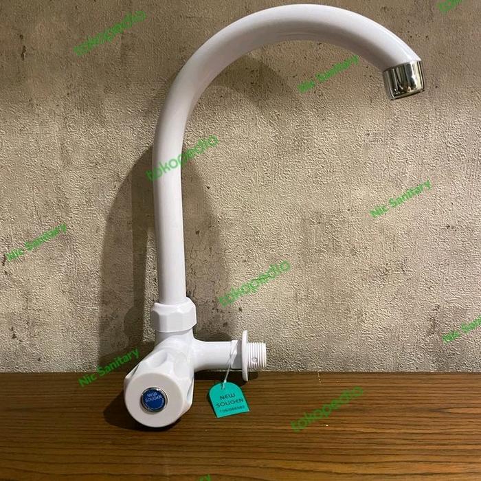 Jual Kran keran angsa PVC tebal SOLIGEN W2 PUTIH Kran cuci piring ...