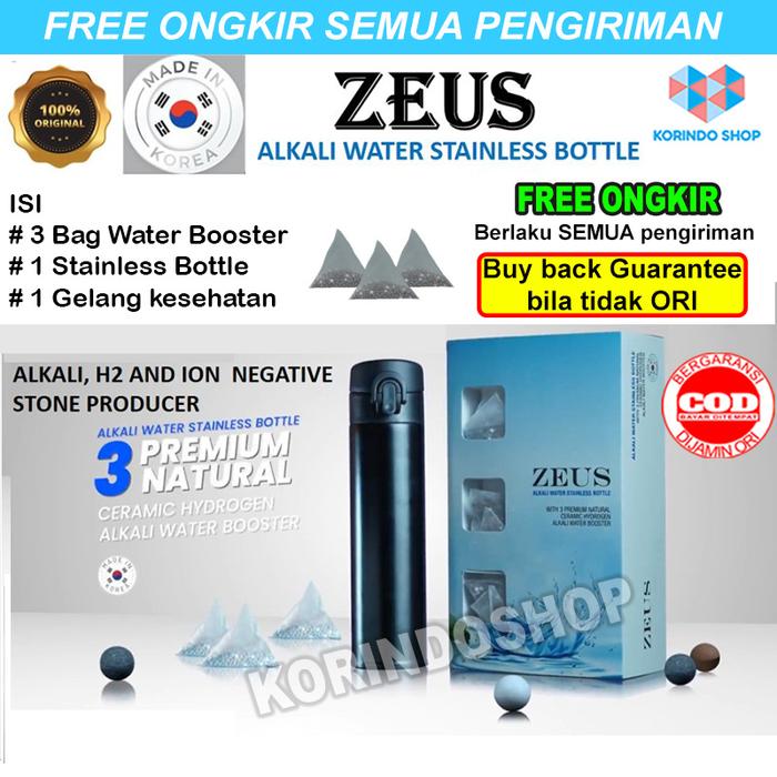 Promo Zeus Alkali Hydrogen Water isi 3 bag Batuan Alami Korea - Jakarta ...