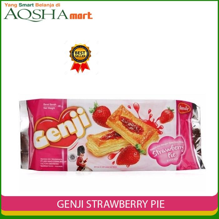 Jual MONDE GENJI STRAWBERRY PIE BISKUIT PAI SELAI STROBERI 85G - Kota ...
