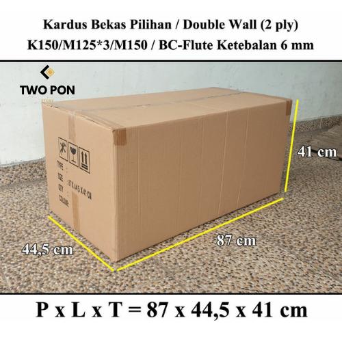 Jual kardus bekas besar kerdus packing dus pindahan box jumbo 87x44 ...
