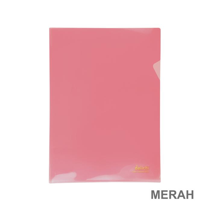 Promo Map L Map Folder Bening Clear Sleeves Classic Daiichi DCS - Merah ...